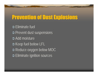 Dust explosions - All you need to know | PDF