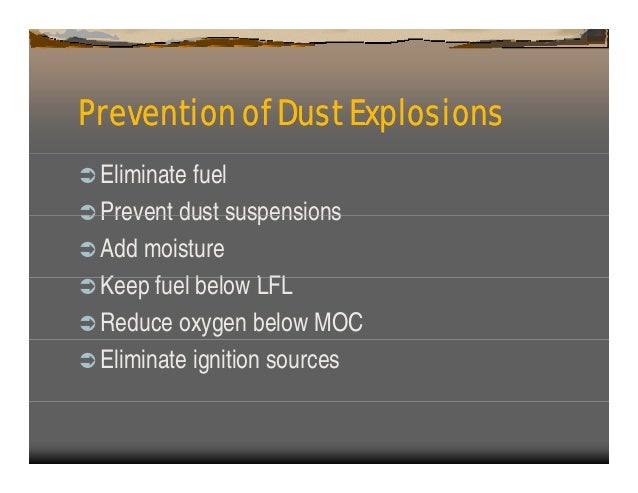 Dust explosions - All you need to know