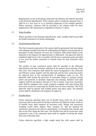 Dust extrcaction system for lime stores | PDF