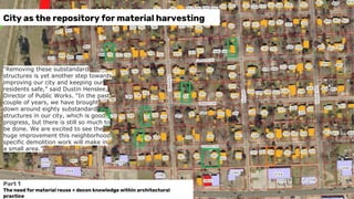 Embedding Material Reuse in the Lexicon of Architectural Practice: An ...