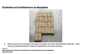 Embedding Material Reuse in the Lexicon of Architectural Practice: An ...
