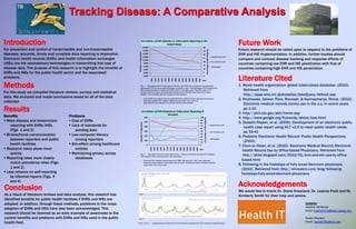 Research Poster: “Tracking Disease: A Comparative Analysis” | PPTX