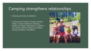 Dustin smith camping presentation | PPTX