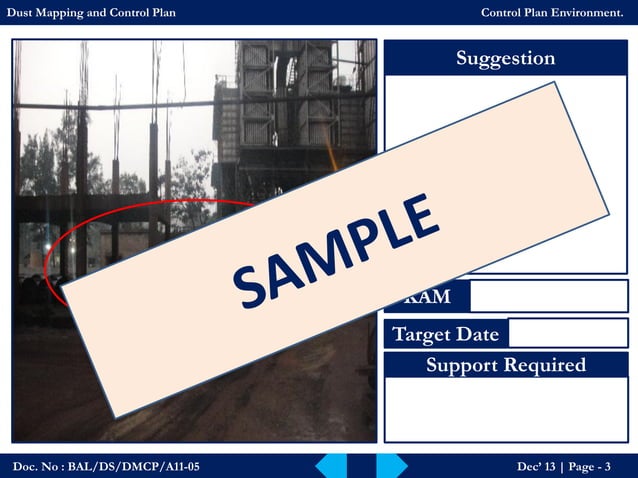 Dust Mapping and Control Plan - DMCP by_Deepak Kumar Sahoo | PPT