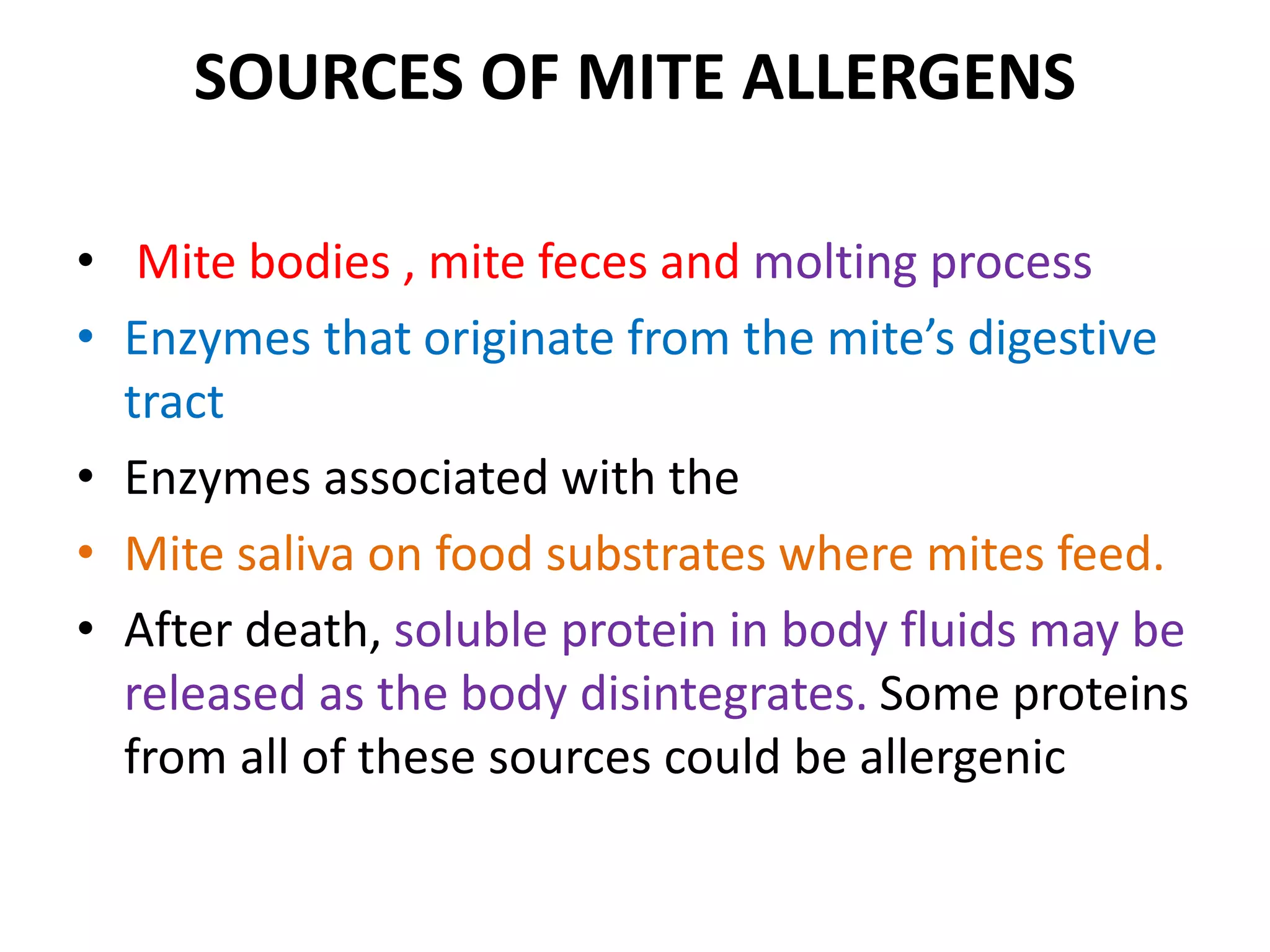 Dust mite ,house hold allergies and management | PPTX