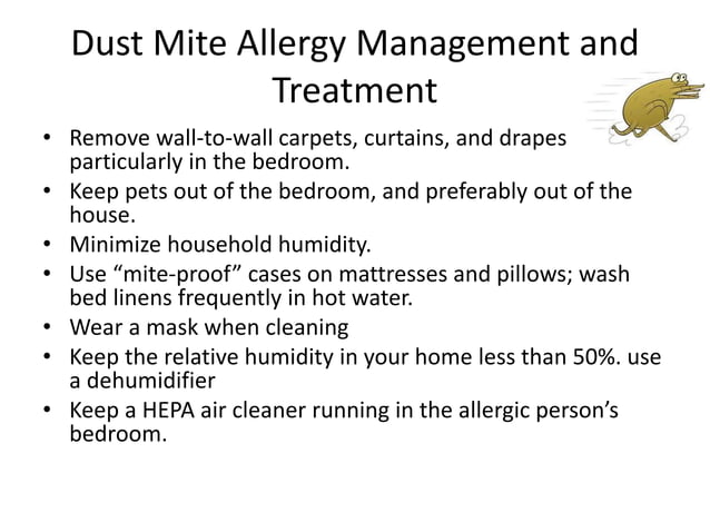 Dust mite ,house hold allergies and management | PPTX | Allergies ...