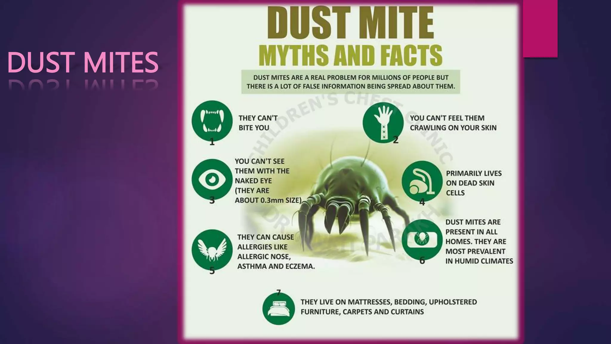 Dust mites protection in asthma | PPTX