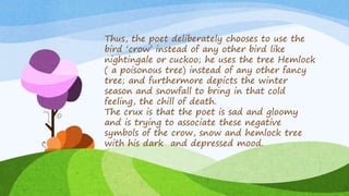 Dust of Snow.pptx a poem by Robert Frost | PPTX