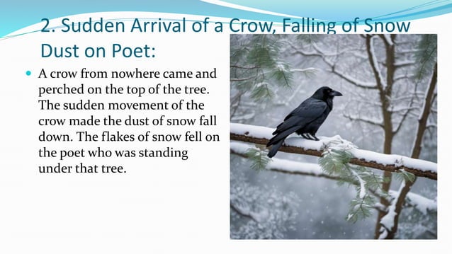 Dust Of Snow By Robert Frost Class-X English CBSE | PPTX