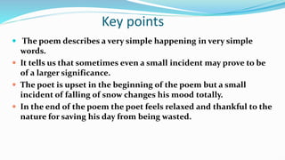 Dust Of Snow By Robert Frost Class-X English CBSE | PPTX