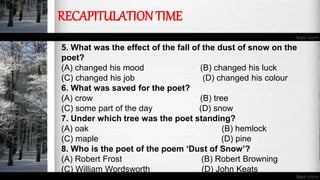 Dust of snow x poem | PPTX