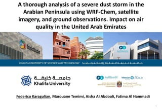 Dust Detection in the UAE | PPTX