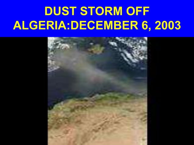Dust Storm Disasters in the Sahara | PPT