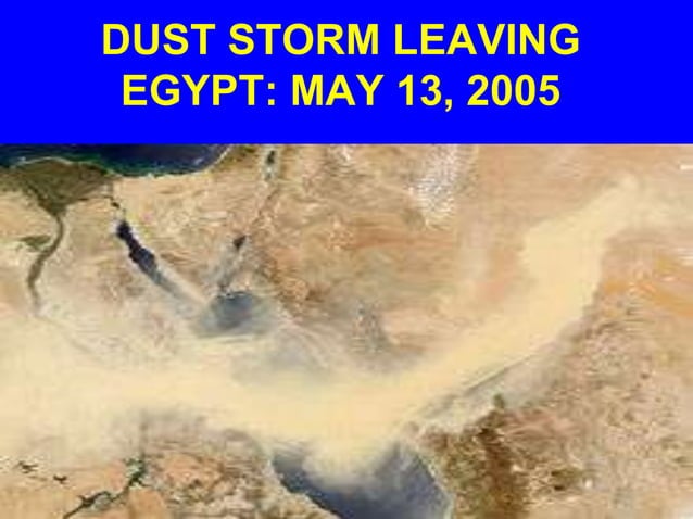 Dust Storm Disasters in the Sahara | PPT
