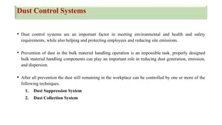 Dust suppresion system | PDF