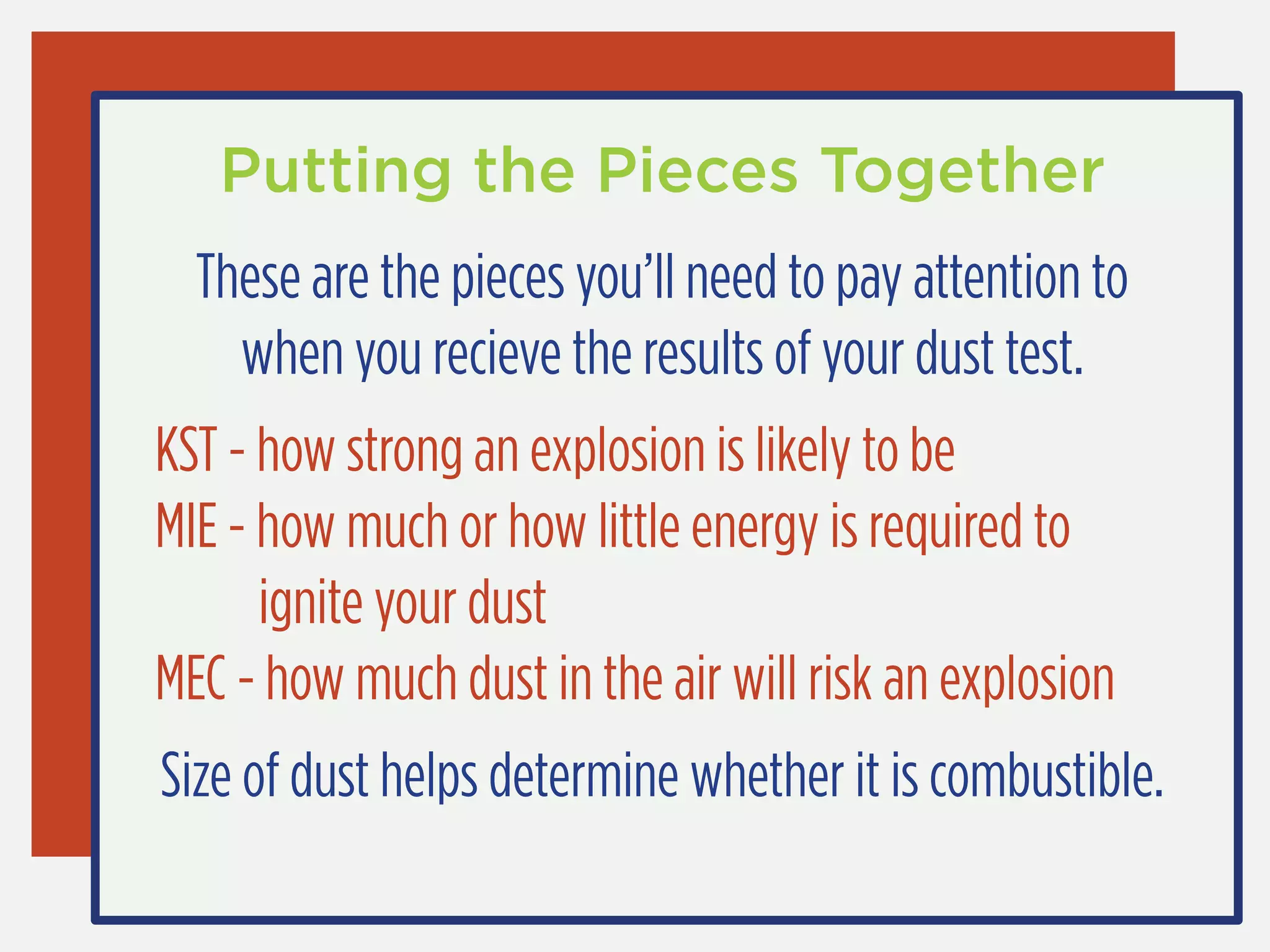 KST, PMAX, MIE...What does it all mean for your combustible dust? | PPT