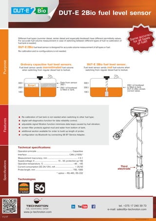 DUT-E 2Bio Fuel level sensor | PDF
