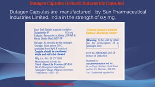 Dutagen Capsules (Generic Dutasteride Capsules) | PDF