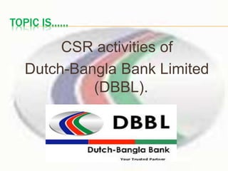 Dutch bangla bank limited (dbbl) | PPTX