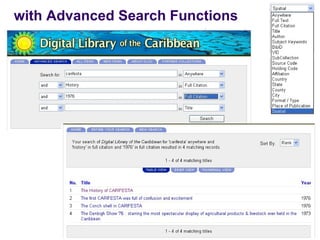 Digital Library of the Caribbean | PPT