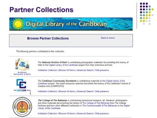 Digital Library of the Caribbean | PPT