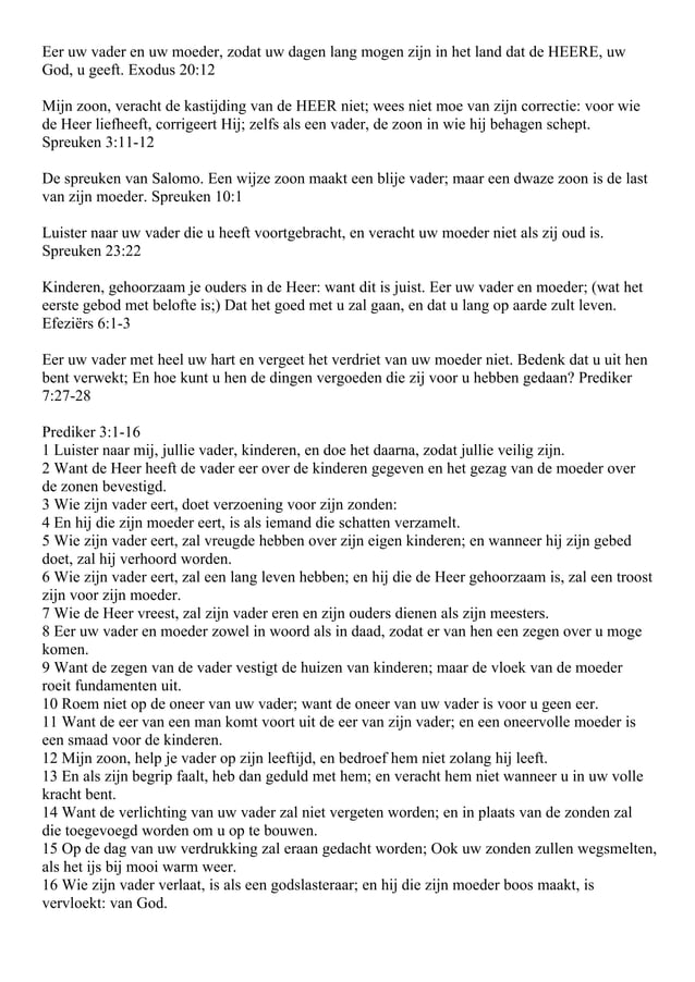 Dutch - Honor Your Parents Your Father and Mother.pdf | Free Download