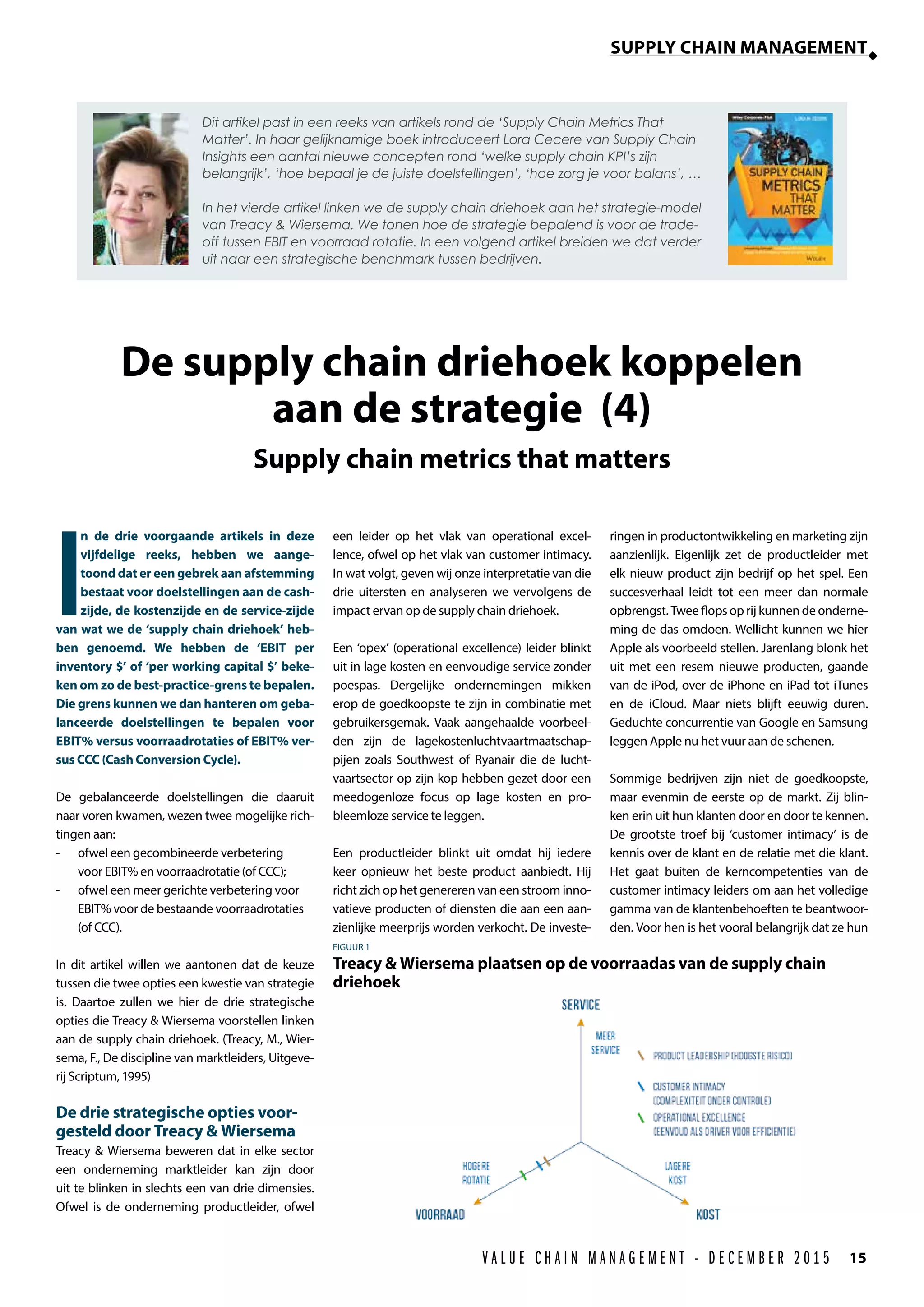 Dutch - Linking the supply chain triangle to strategy. | PDF