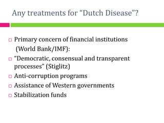 Dutch disease | PPT