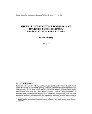 Dutch disease article | PDF