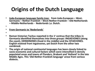 Dutch language development | PPT