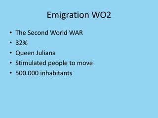 Dutch migration history | PPTX