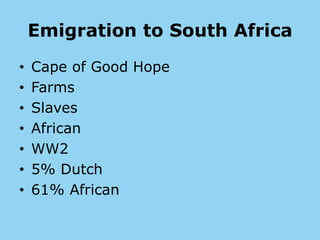 Dutch migration history | PPTX