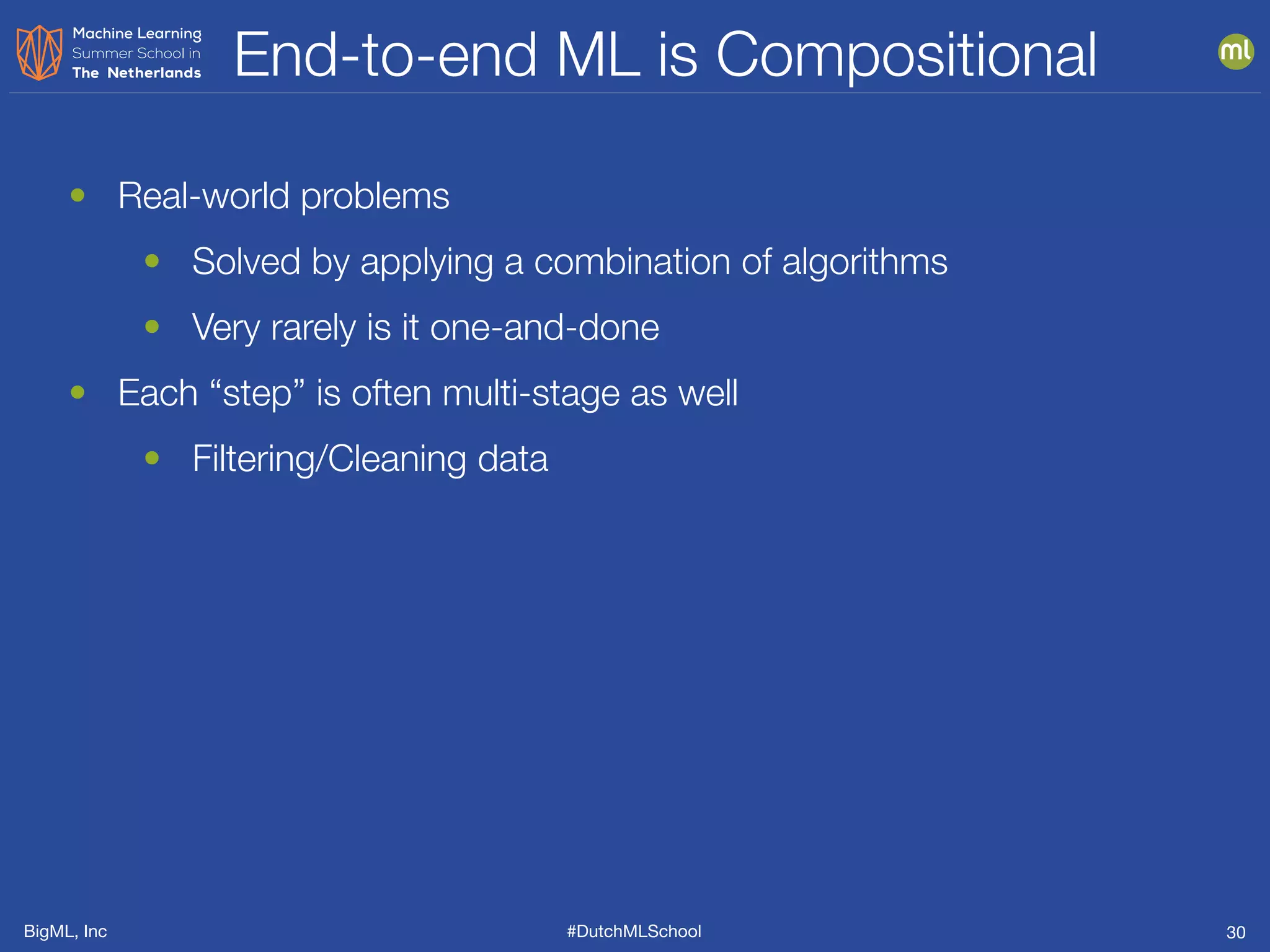 DutchMLSchool. Machine Learning End-to-End | PDF