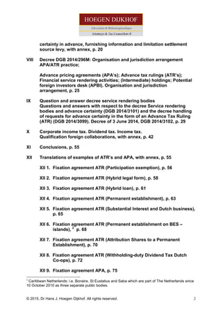 Dutch ruling practice: how does it work? | PDF