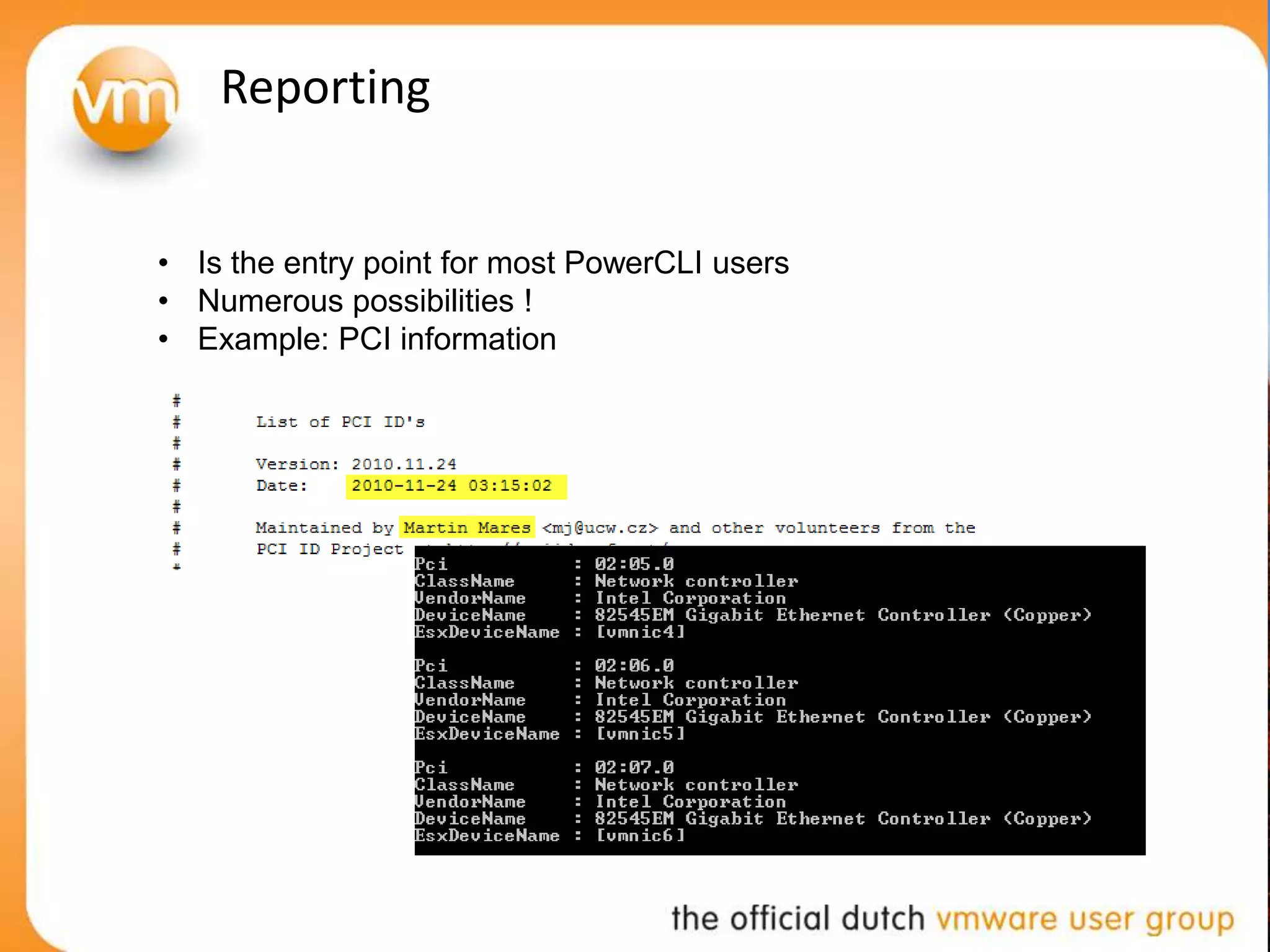 Dutch VMUG 2010 PowerCLI Presentation | PPT