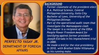 Duterte cabinet secretary | PPT