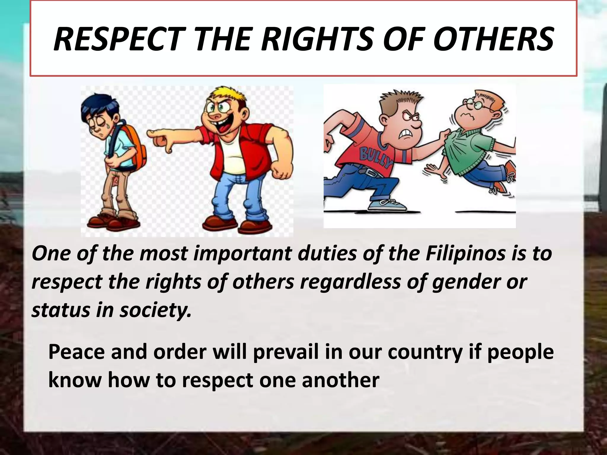 Rights and Responsibilities of a Filipino | PPTX