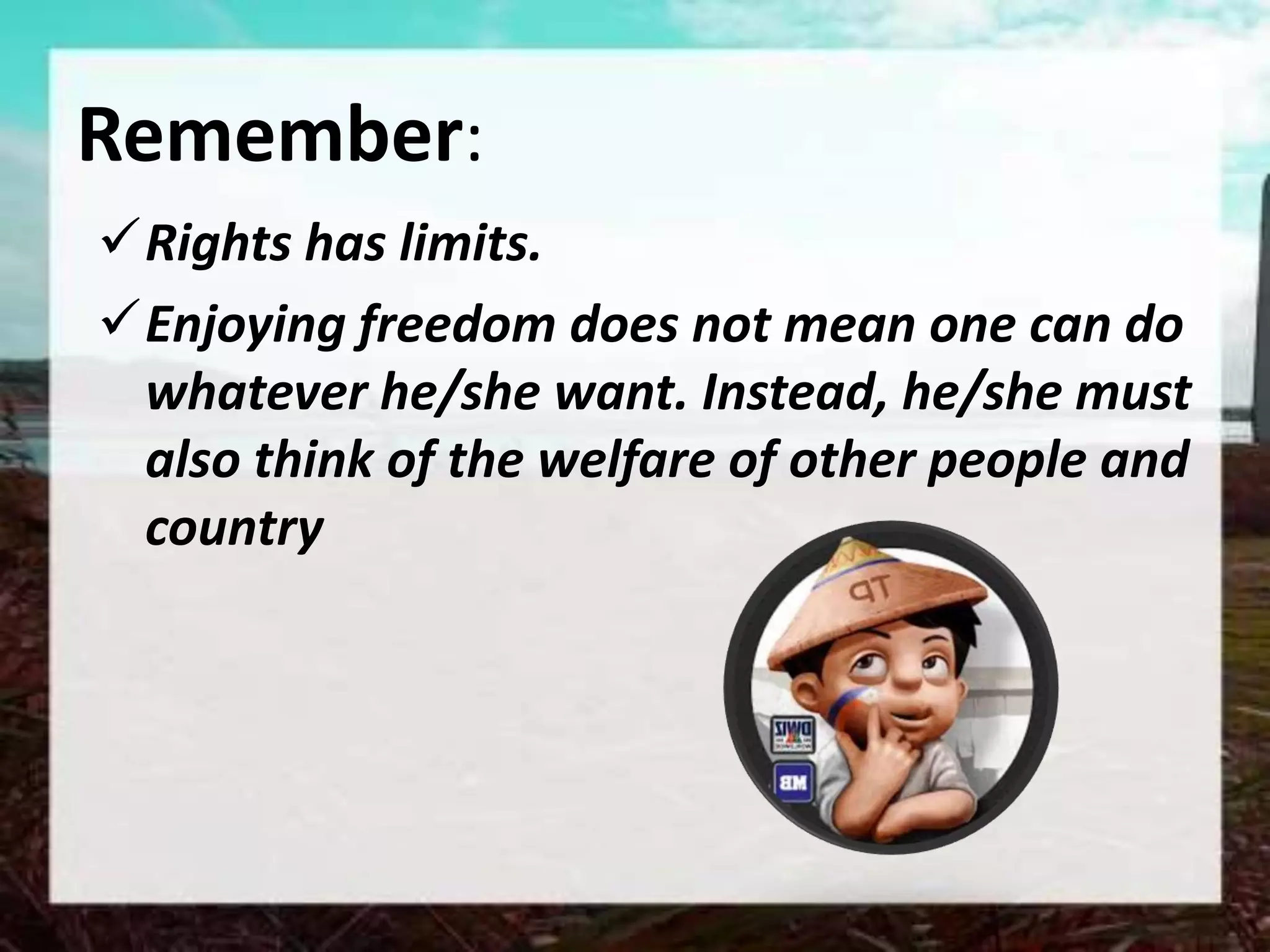 Rights and Responsibilities of a Filipino | PPTX