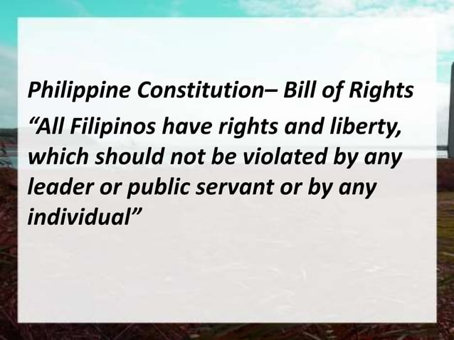 Rights and Responsibilities of a Filipino | PPTX