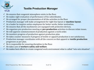 Duties and responsibilities of different department | PPTX
