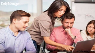 Duties and responsibilities of duty manager in any organization | PPTX