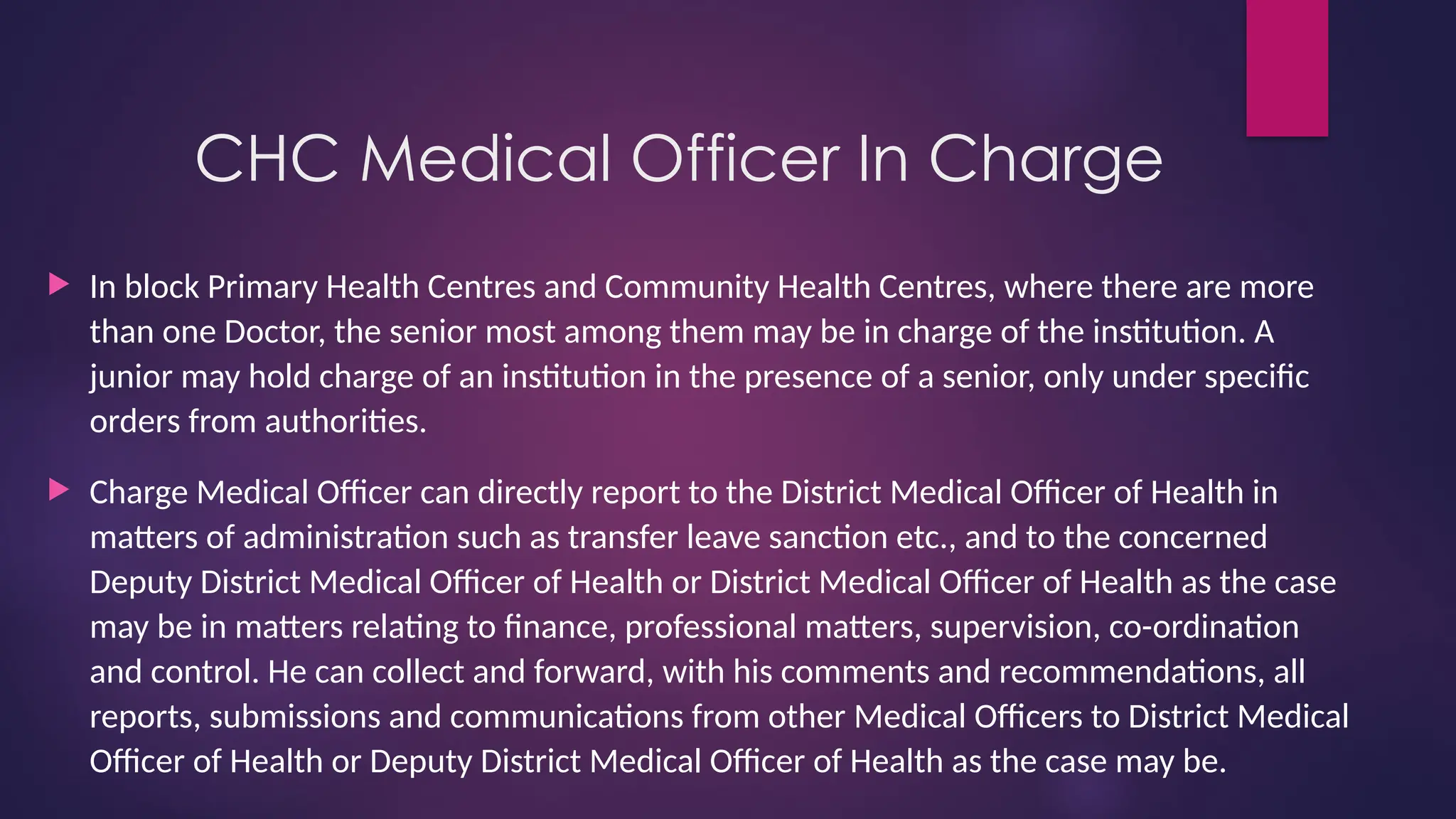 Duties Responsibilities of Medical Offic | PPTX