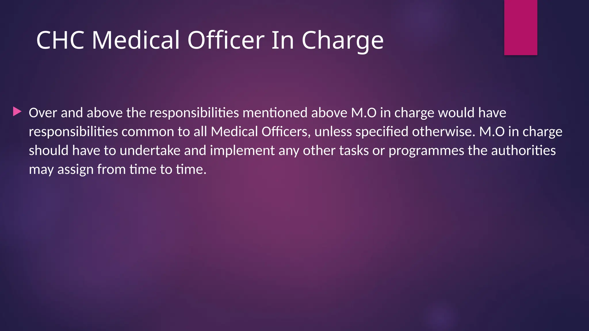 Duties Responsibilities of Medical Offic | PPTX