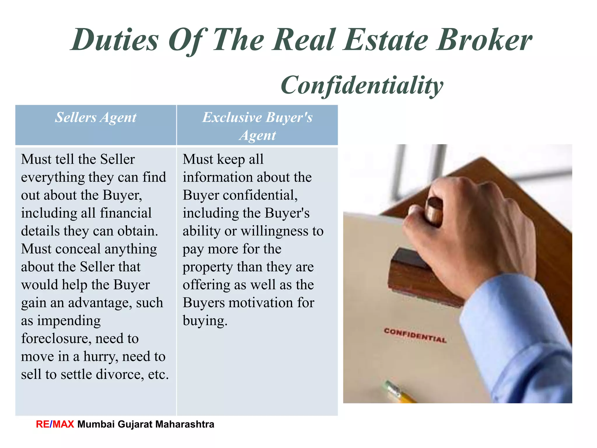 Duties and Responsibilities of Real Estate Broker | PPTX