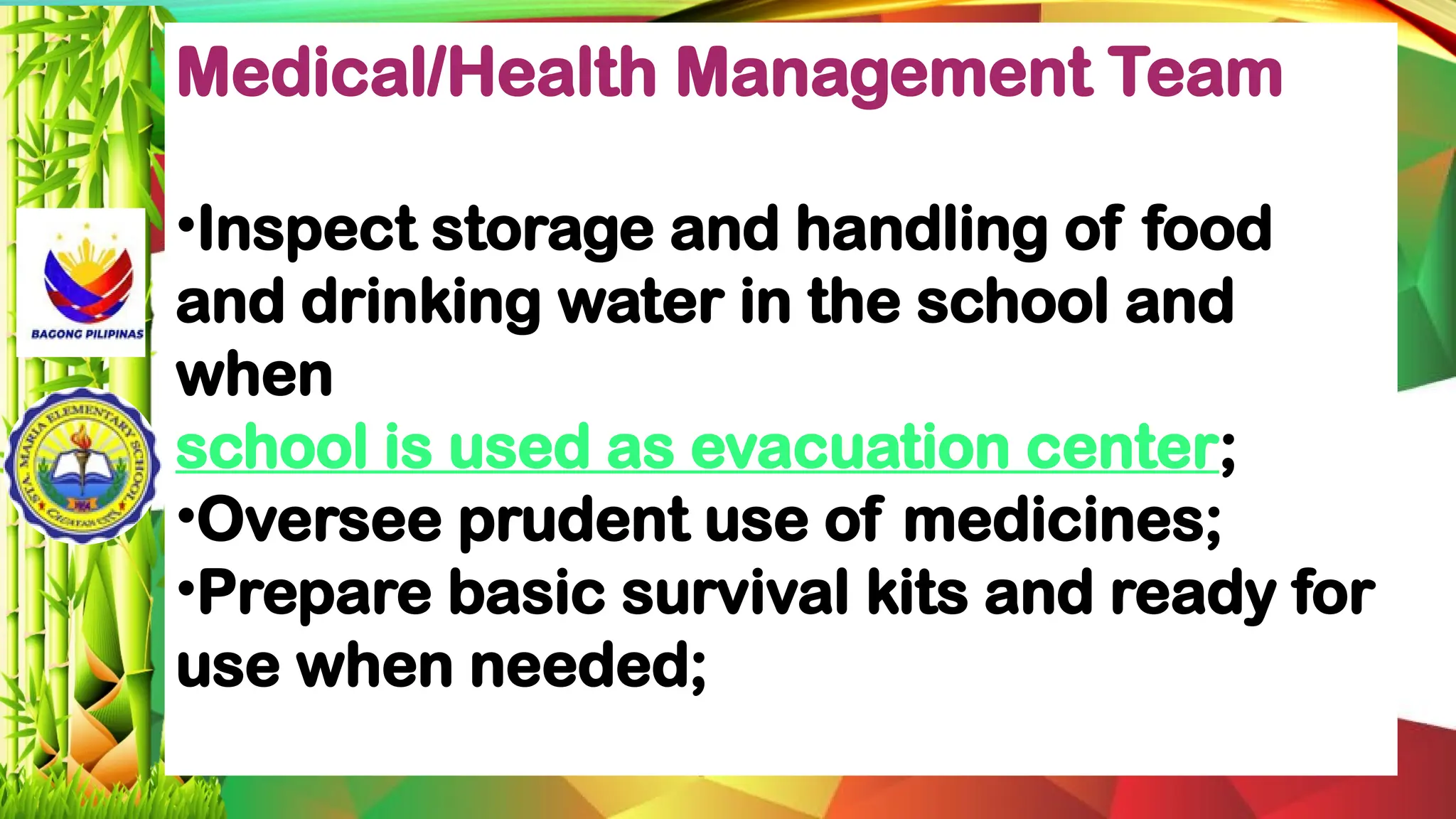 DUTIES AND RESPONSIBILITIES OF SDRRM TEAM.pptx
