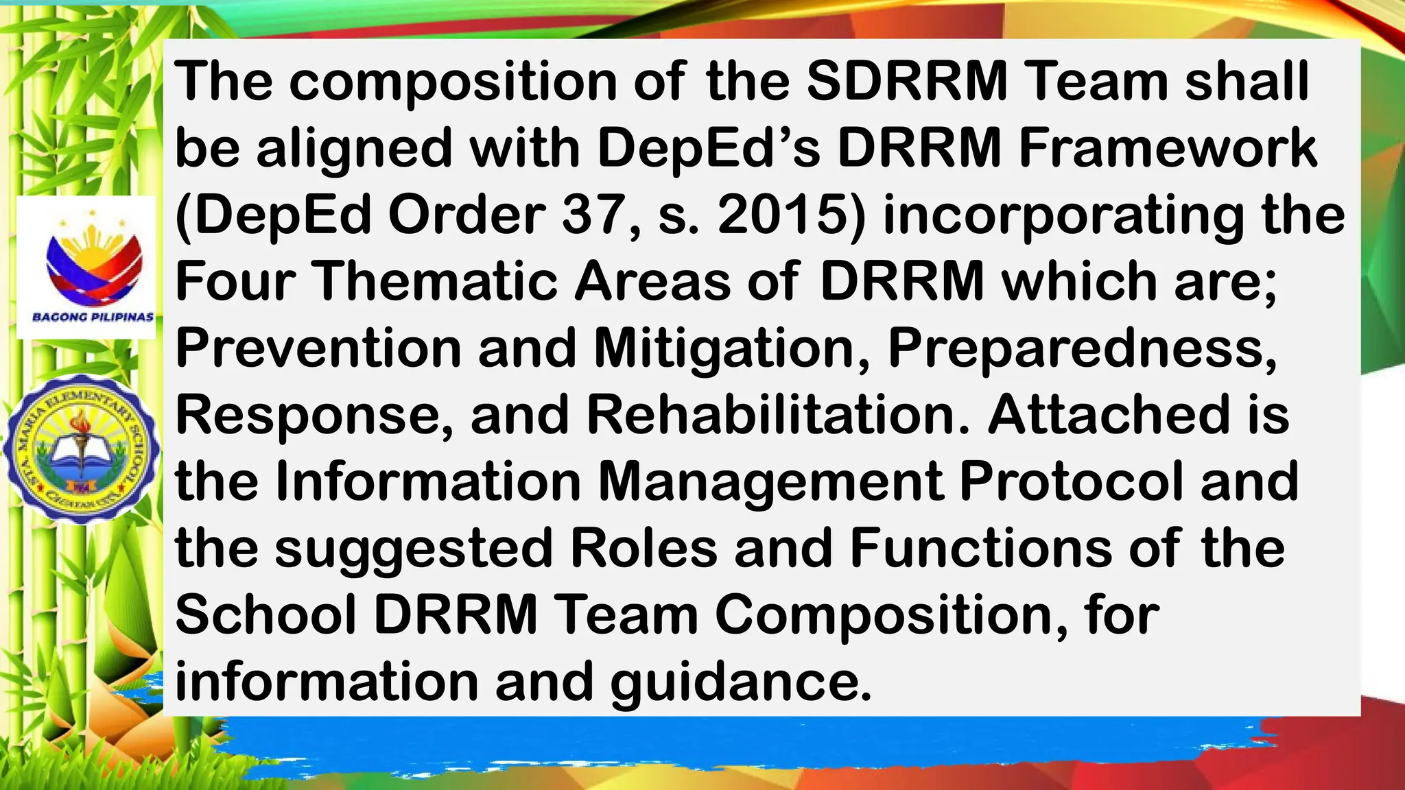DUTIES AND RESPONSIBILITIES OF SDRRM TEAM.pptx