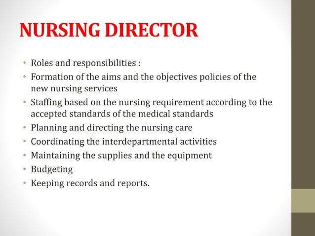 Duties and responsibilities of the nursing personnel | PPTX ...