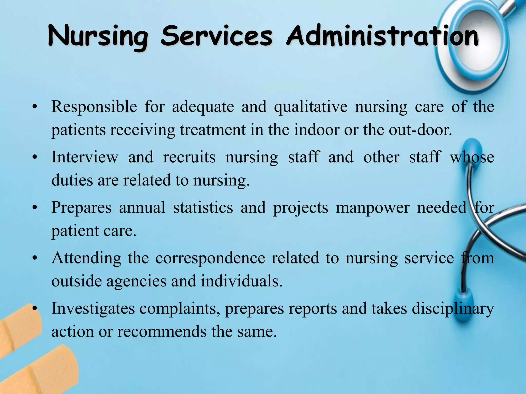 Duties and responsibilities of various category of nursing personnel | PDF