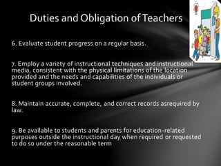 Duties and responsibility of the principal,teacher and student sppt | PPTX
