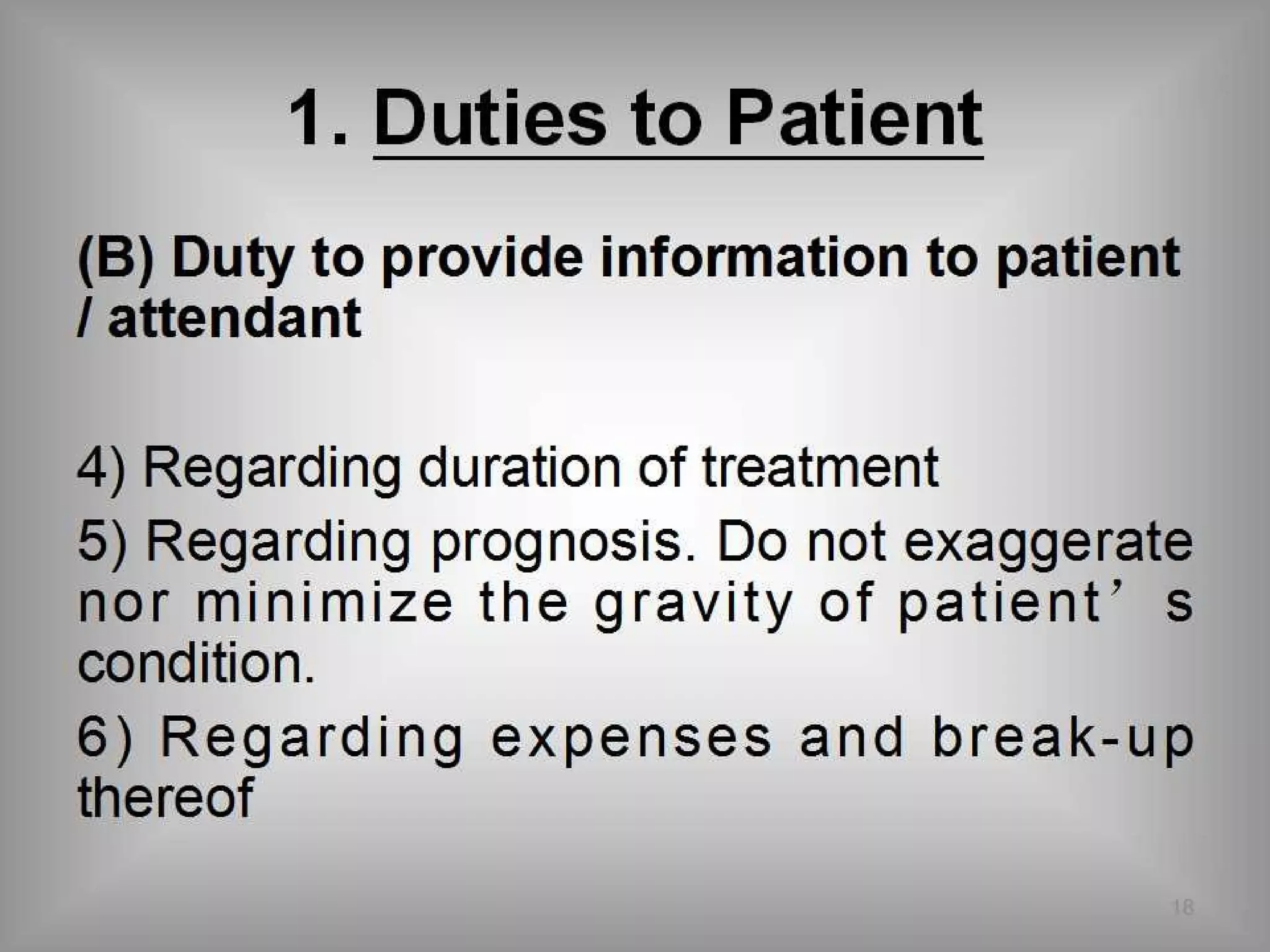Duties and Obligations of a Doctor | PPT